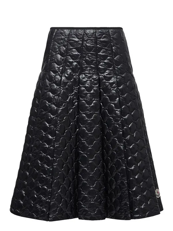 Moncler Padded Midi Skirt - Black