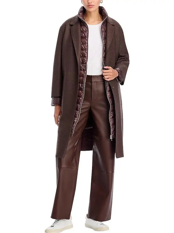Herno Layered 3-in-1 Coat - Chocolate