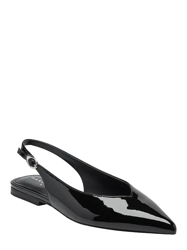 MARC FISHER LTD. Gabra Pointed Flats - Black