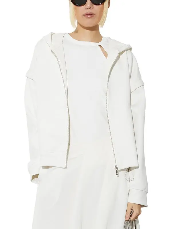 Max & Co. Convertible Hooded Jacket - White