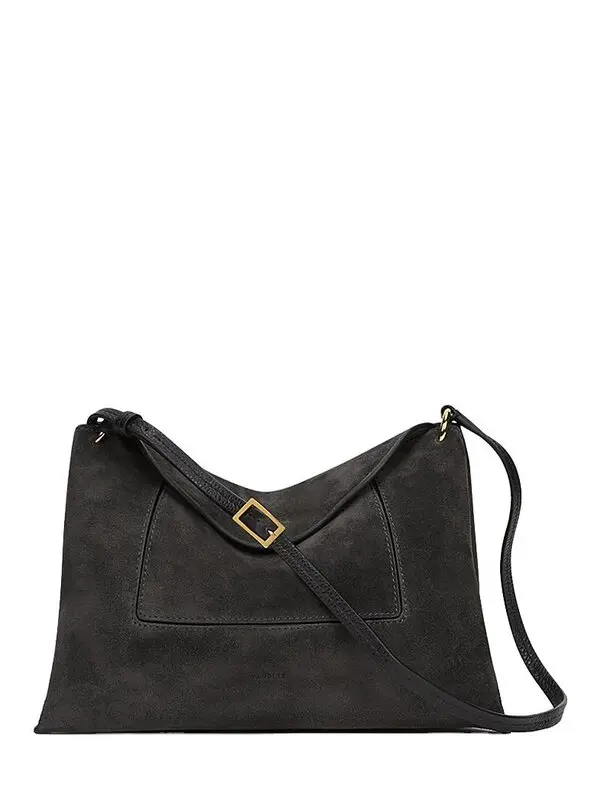 WANDLER Penelope Leather Slouch Bag - Grey
