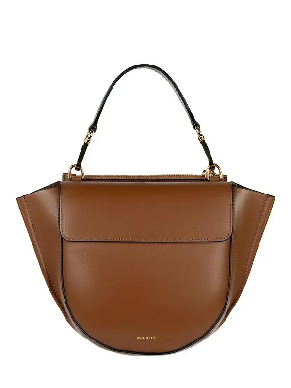 WANDLER Hortensia Mini Leather Bag - Brown