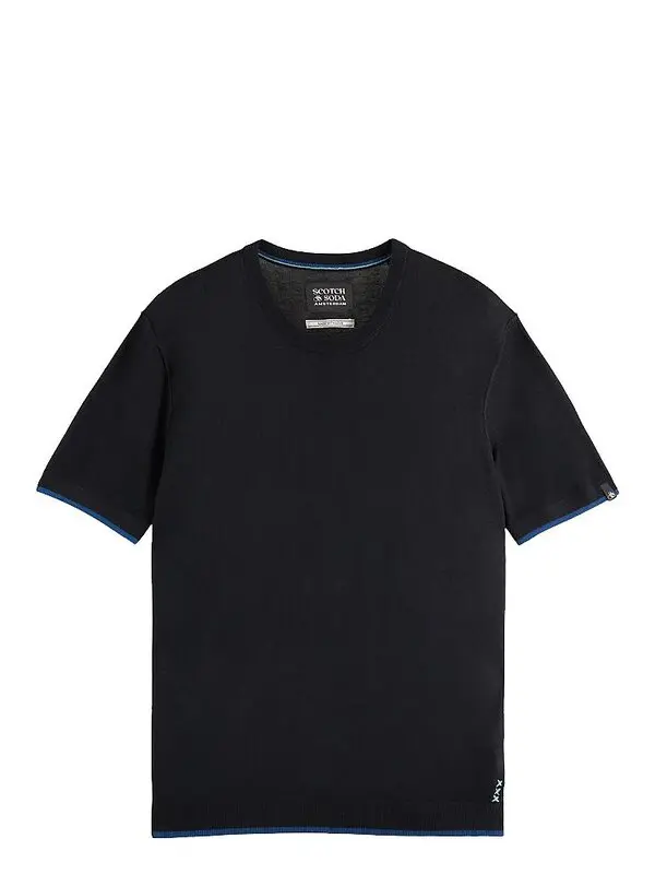 Scotch & Soda Relaxed Fit Knit Tee - Meteorite