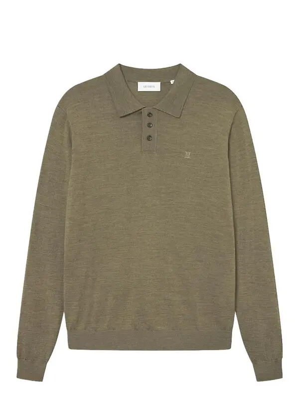 LES DEUX Greyson Merino Polo - Olive