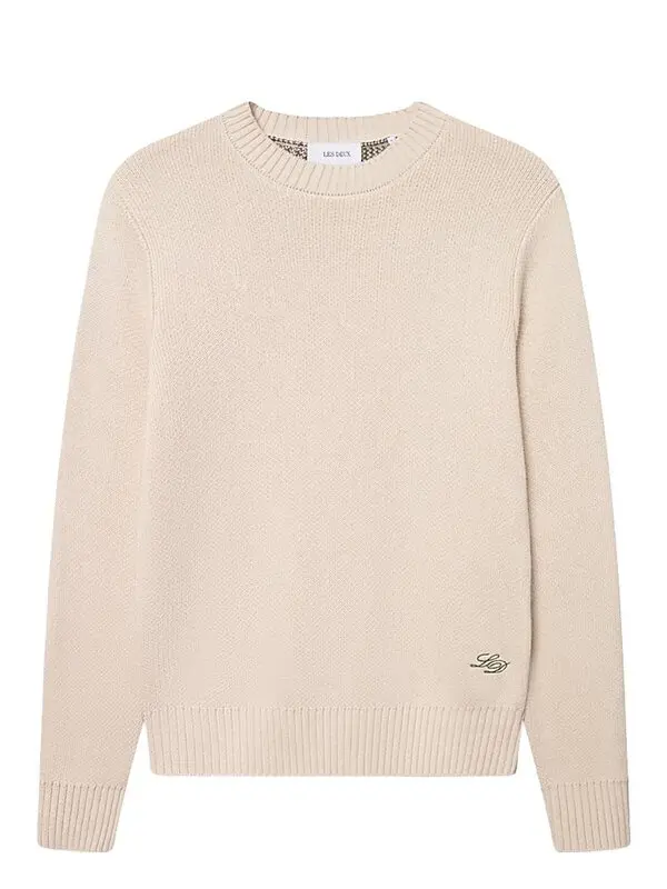 LES DEUX Danton Knit Crewneck Sweater - Ivory