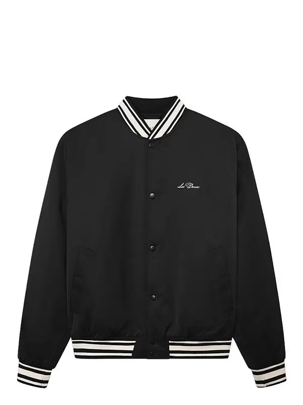 LES DEUX Varsity Tech Jacket - Black