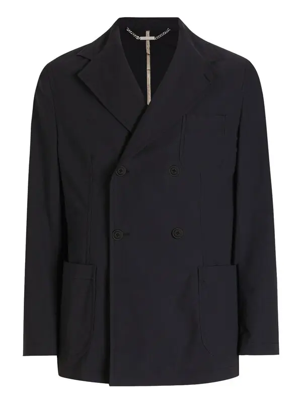 Dolce & Gabbana Double-breasted Portofino Canvas Jacket - Black