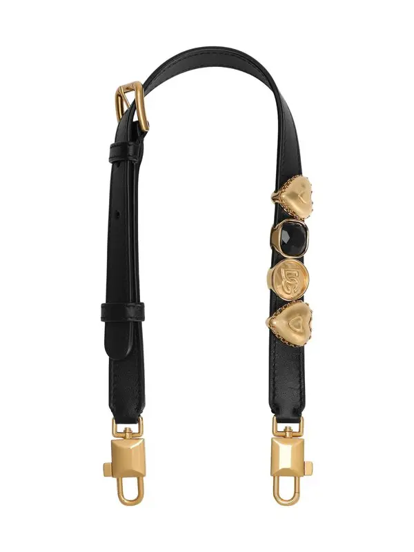 Dolce & Gabbana Calfskin Shoulder Strap - Black
