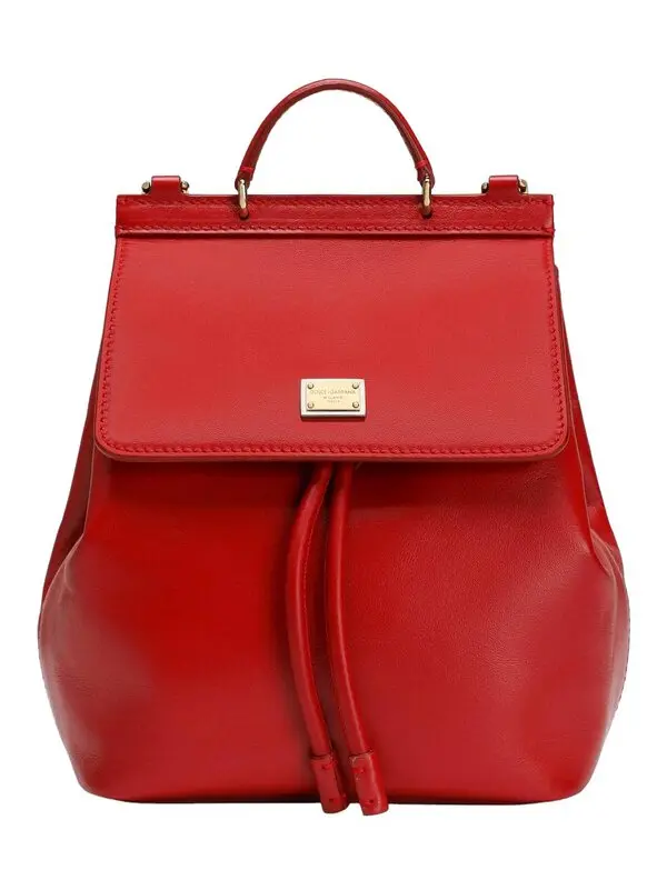 Dolce & Gabbana Nappa Calfskin Backpack - Red
