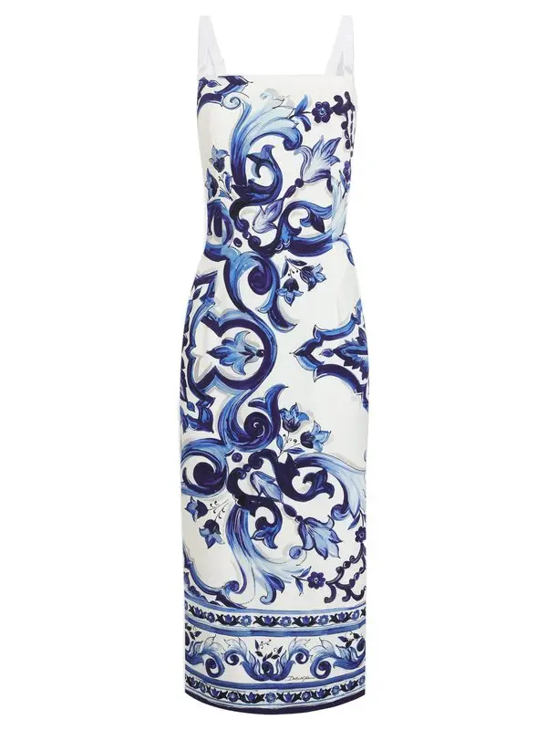 Dolce & Gabbana Majolica- Silk Dress - Print