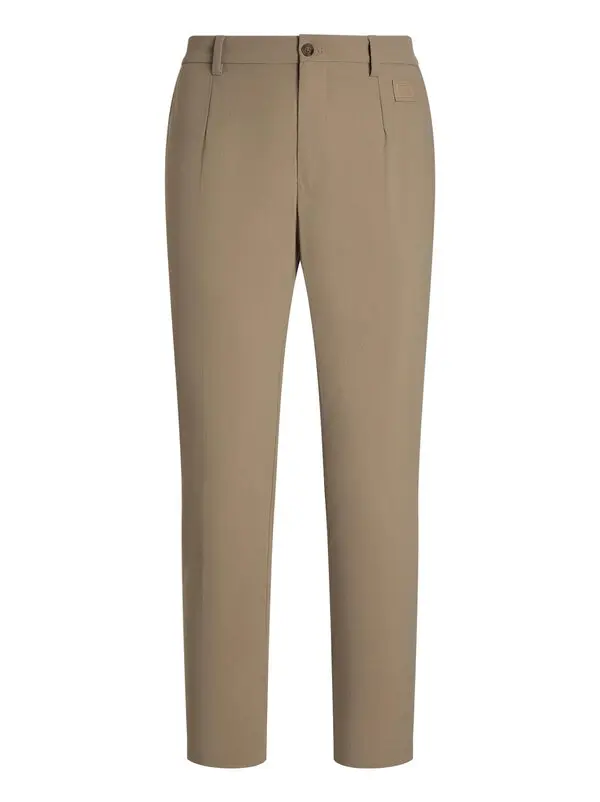 Dolce & Gabbana Nylon Canvas Trousers - Beige