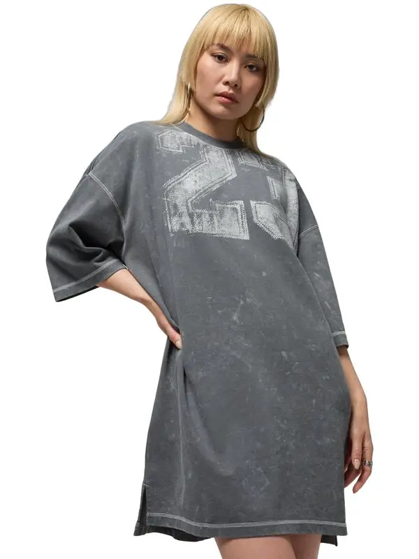 JORDAN Flight T-shirt Dress - Grey