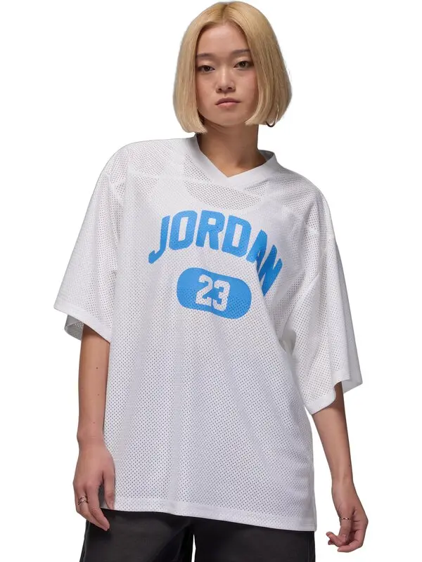 JORDAN Brooklyn Mesh Jersey - White