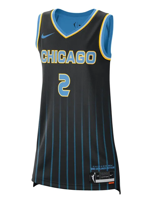 Nike Chicago Sky Explorer Edition Dri-fit Wnba Victory Jersey - Black