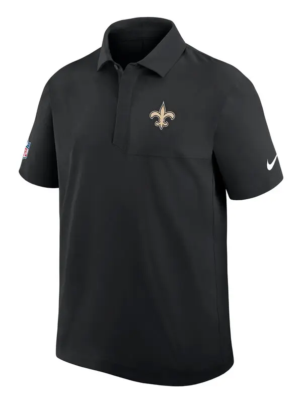 Nike New Orleans Saints City Pride Sideline Dri-fit Nfl Polo - Black