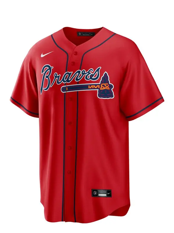 Nike Austin Riley Atlanta Braves Mlb Replica Jersey - Red