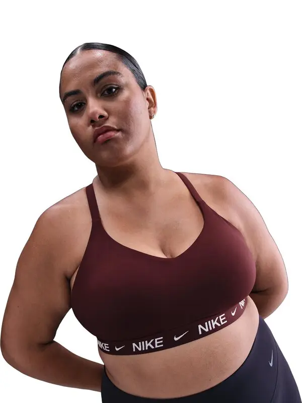 Nike Indy Light Support Padded Adjustable Sports Bra - Red