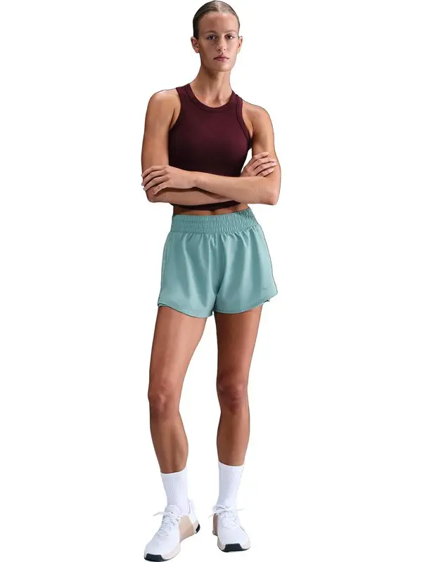 Nike One Dri-fit High-waisted 3" 2-in-1 Shorts - Green
