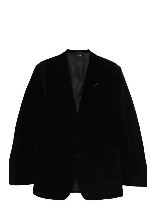 TOM FORD Single-breasted Velvet Jacket - Black