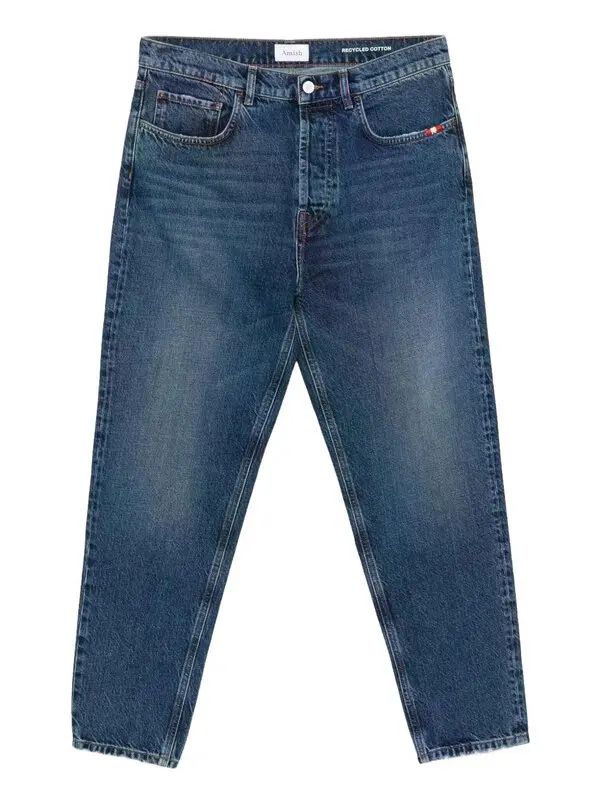 AMISH Five-pocket Straight-leg Jeans - Blue