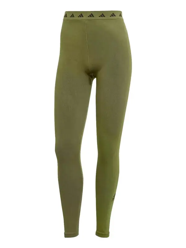Adidas Logo-waistband Leggings - Green