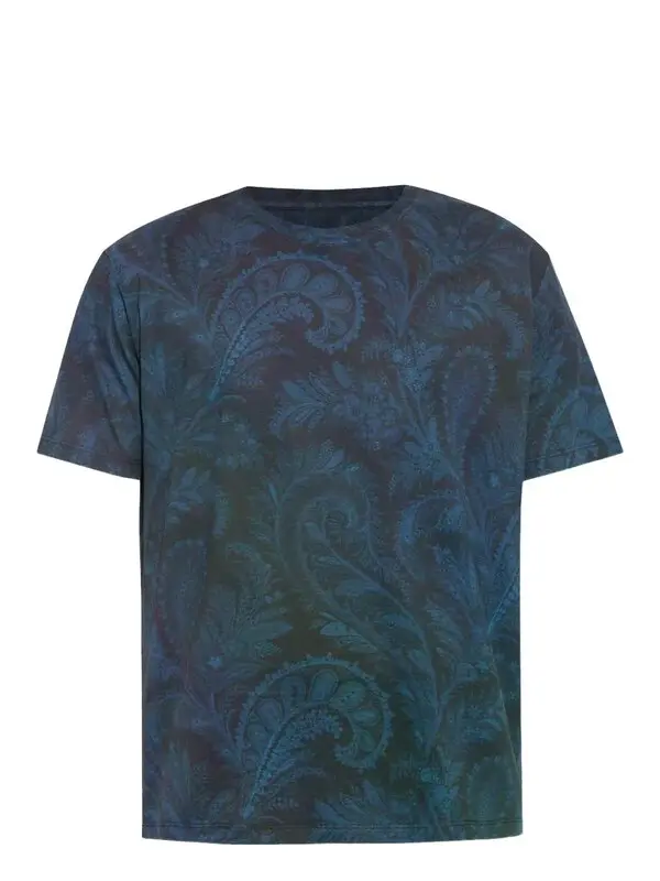 Etro Paisley Print T-shirt - Blue