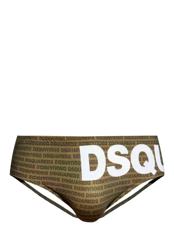 Dsquared2 Logo-print Swim Briefs - Green