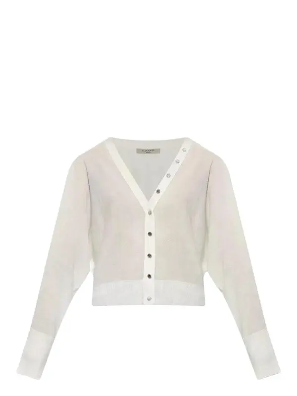 ALLSAINTS Button-detailed V-neck Cardigan - White