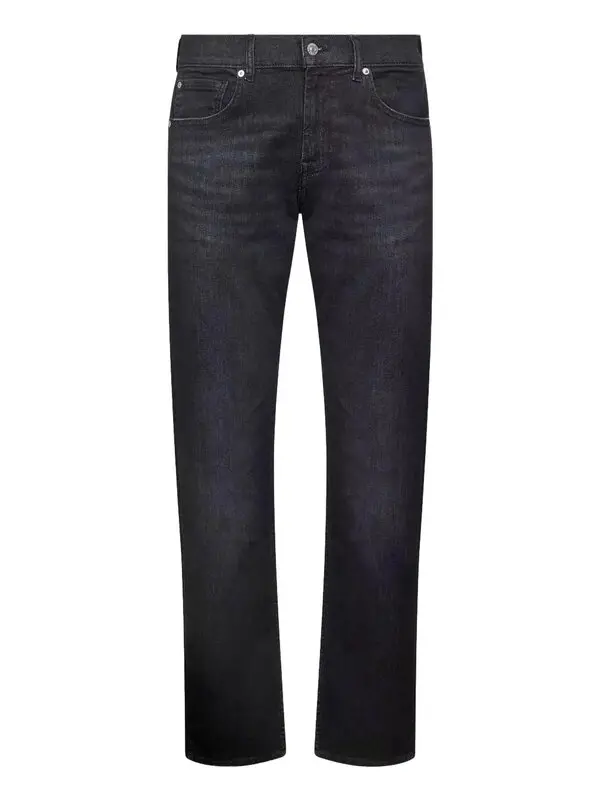 7 For All Mankind Stretch-cotton Jeans - Black