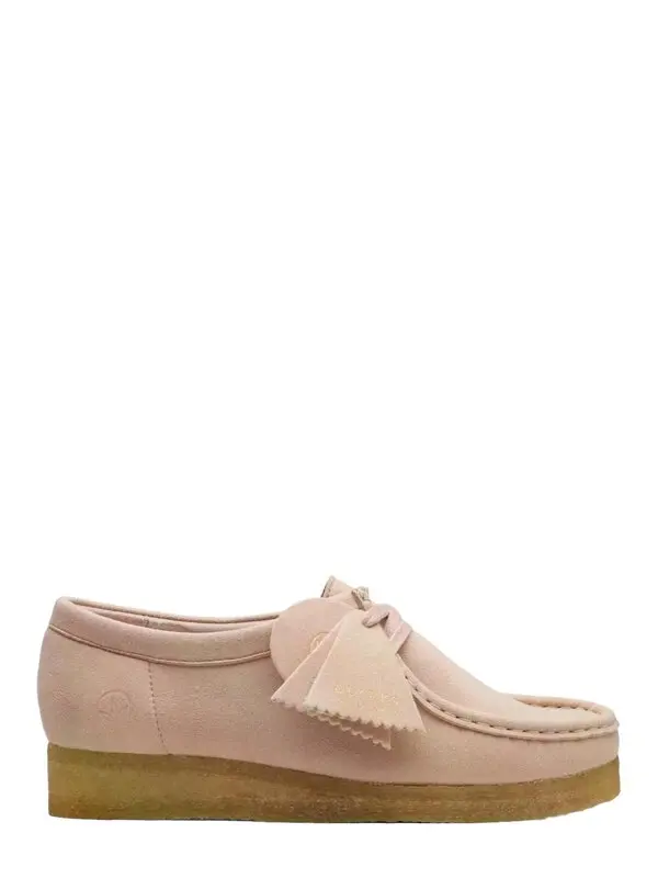 Clarks Suede Derby Shoes - Neutrals