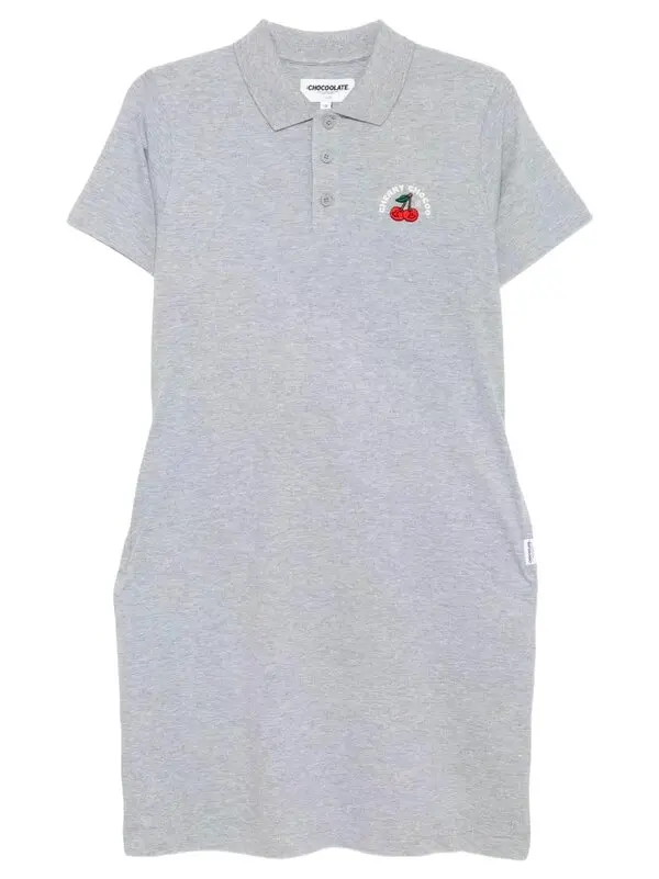CHOCOOLATE Polo Dress - Grey