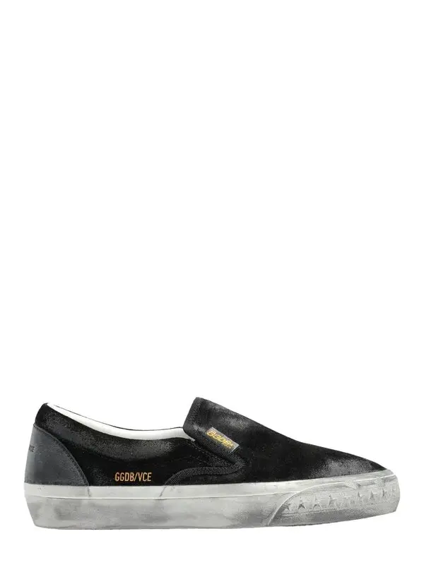 GOLDEN GOOSE Vce Penstar Suede Slip-on Sneakers - Black