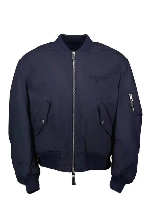 Givenchy Logo-detail Bomber Jacket - Blue