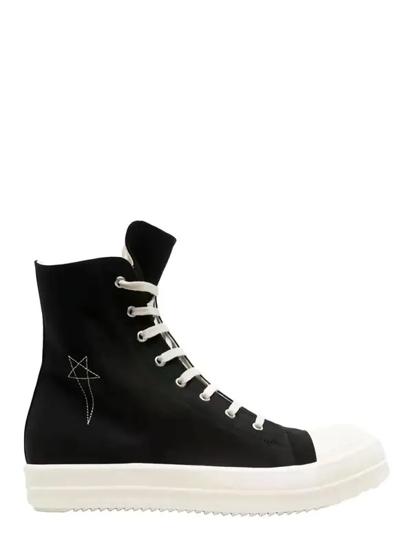 Rick Owens Lace-up Zip Sneakers - Black