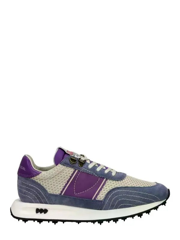 Philippe Model Mesh-panel Suede Sneakers - Purple