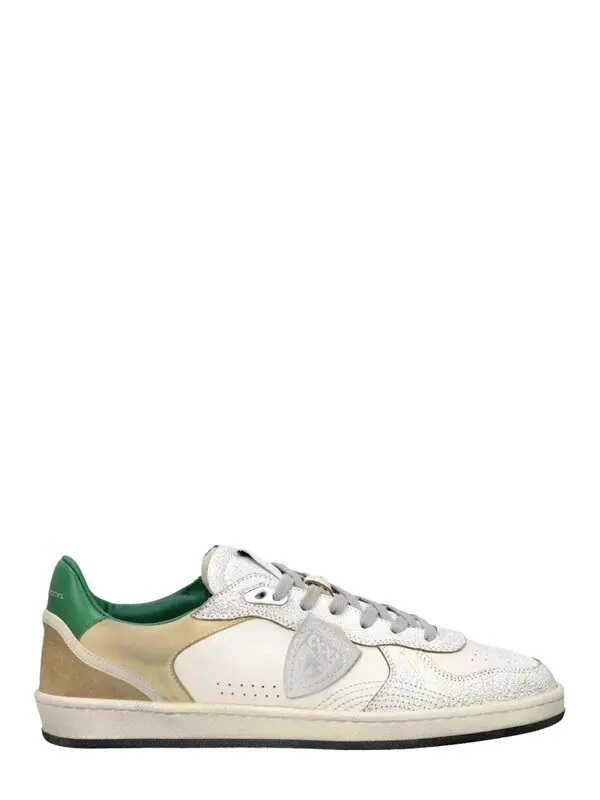 Philippe Model Leather Low-top Sneakers - Neutrals