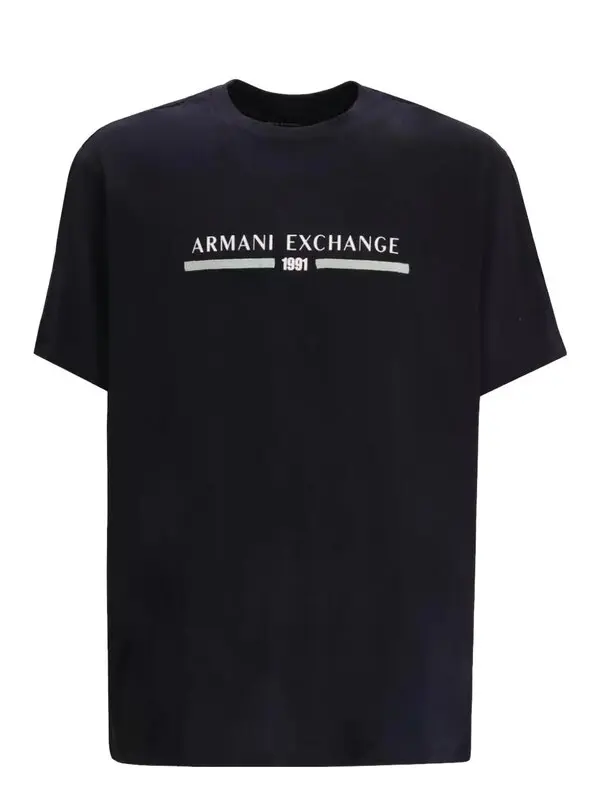 Armani Exchange Logo-print Cotton T-shirt - Black