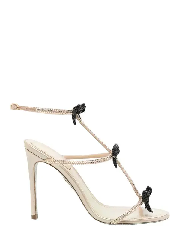 Rene Caovilla 105mm Caterina Sandals - Neutrals
