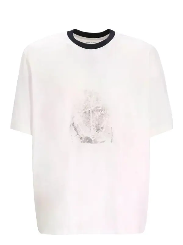 Armani Exchange Anchor-print Cotton T-shirt - White