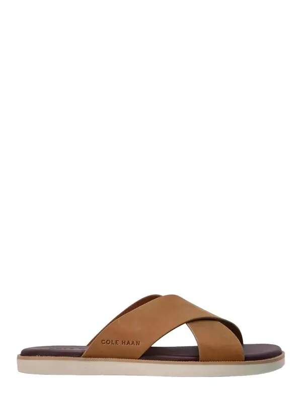 Cole Haan Cross-strap Leather Sandals - Brown