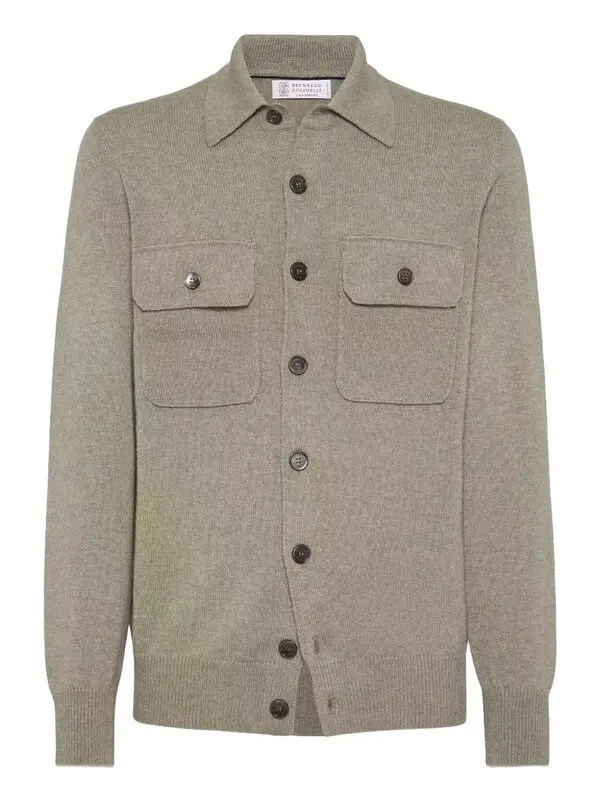Brunello Cucinelli Cashmere Cardigan - Green