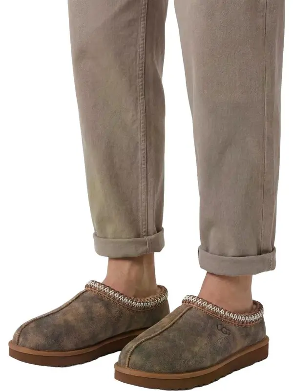 UGG Tasman Braided-trim Slippers - Brown