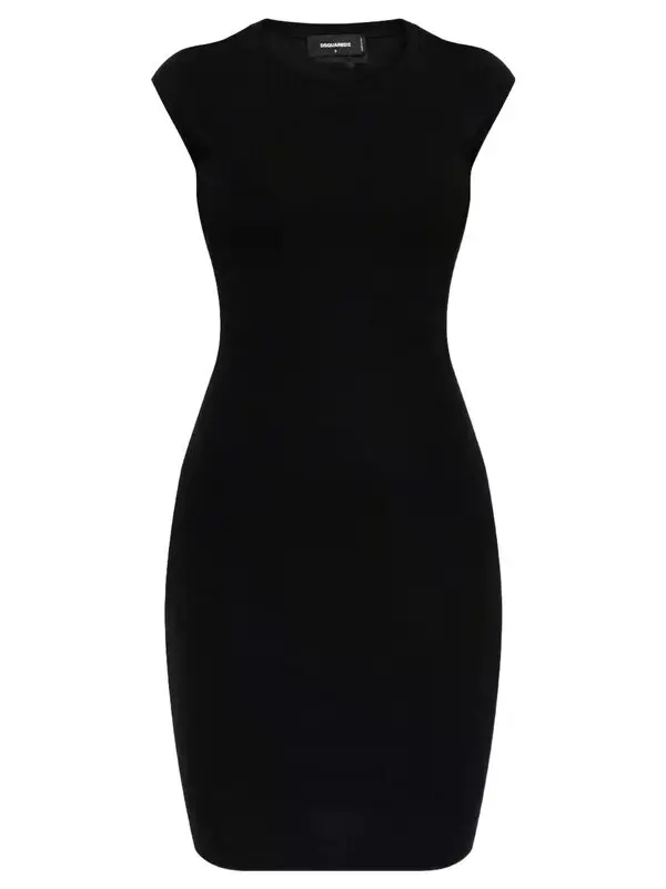 Dsquared2 Short-sleeved Bodycon Mini Day Dress - Black