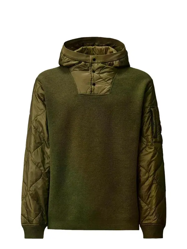C.P. COMPANY Lens-detail Hoodie - Green