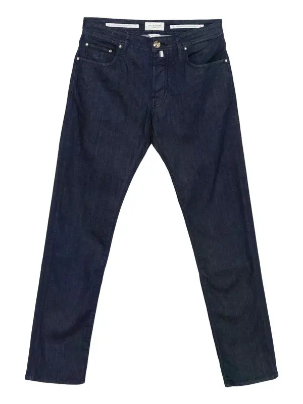 Jacob Cohen Slim-fit Jeans With Embroidered Detail - Blue