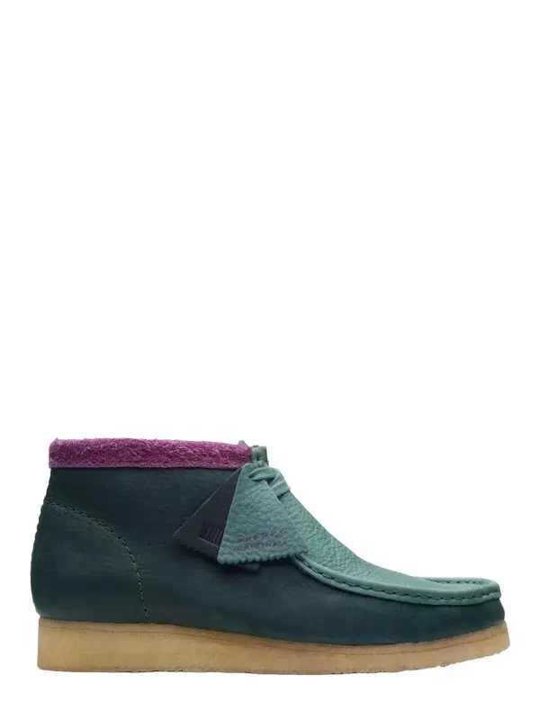 Clarks Panelled Desert Boots - Green