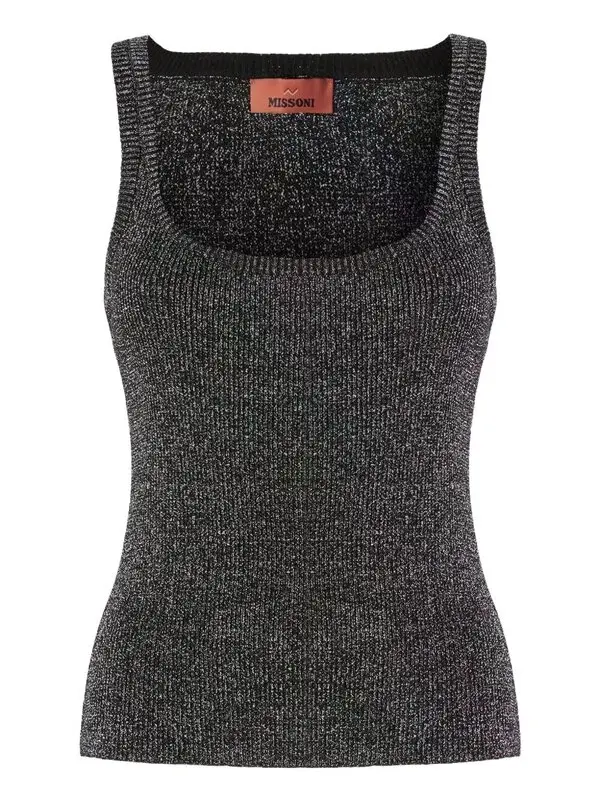 Missoni Metallic-effect Tank Top - Silver