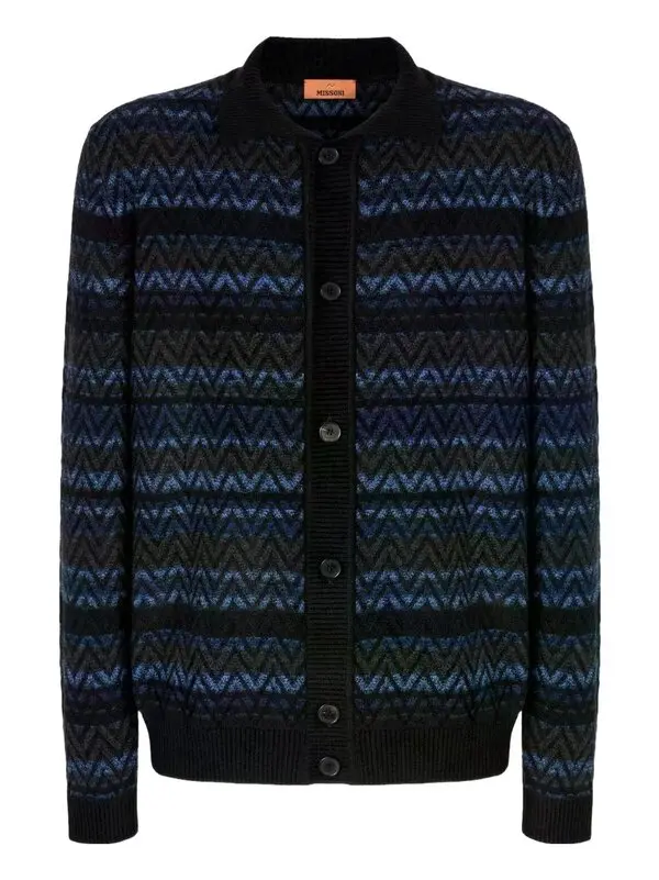 Missoni Chevron-pattern Cardigan - Black