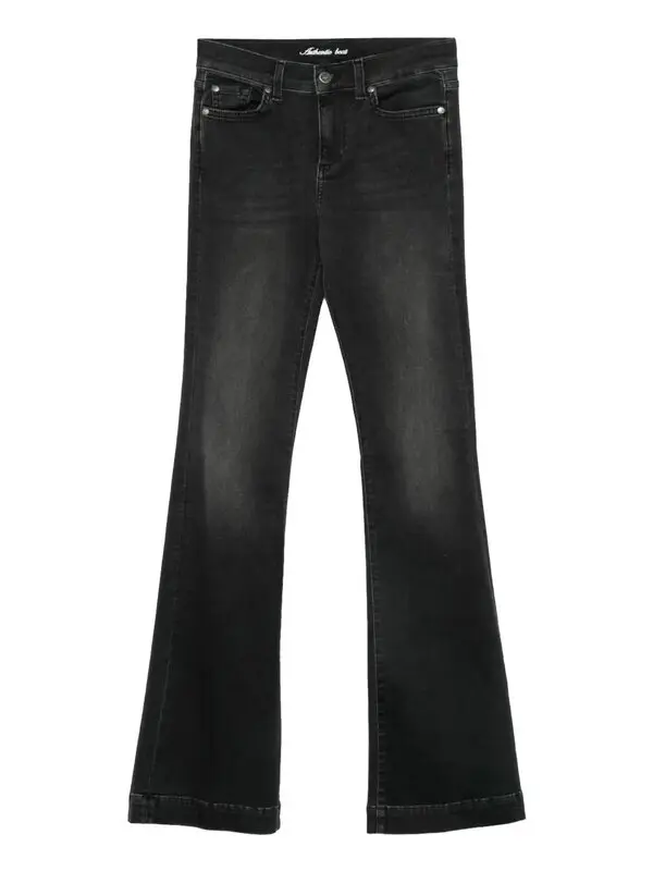 Liu Jo Embellished Flared Jeans - Black