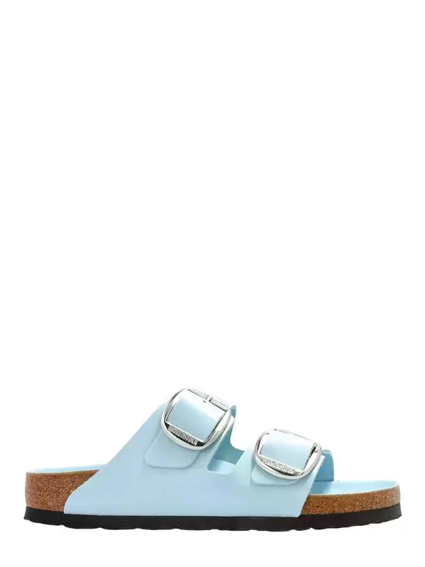 BIRKENSTOCK Arizona Big Buckle Patent Leather Sandals - Blue